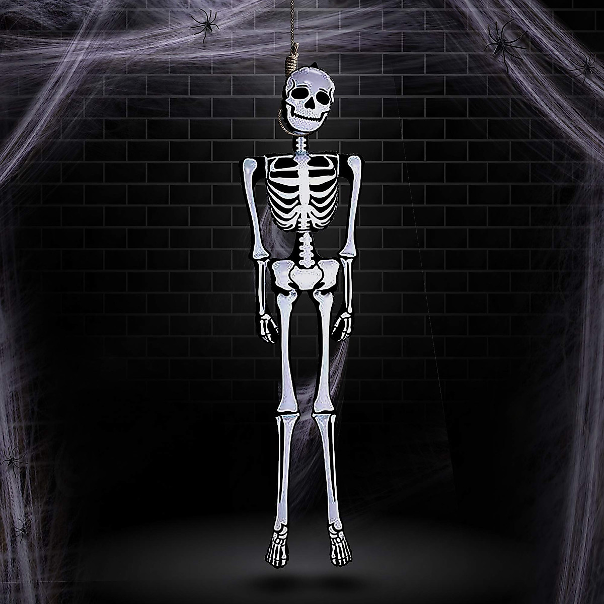 ArtCreativity Easter Bunny Rabbit with Carrot Inflatable, Indoor and Outdoor Easter Decorations, Egg Hunt Supplies for Easter Basket Stuffers, Party Favors, 4 Colors ((Halloween) Skeleton Inflatable)