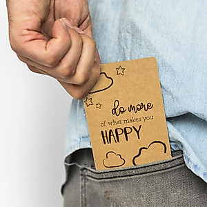 24 Pack Bulk Kraft Paper Notebooks, Happy Journal with 80 Lined Pages for Kids, Office, School Supplies (4 x 5.75 In)