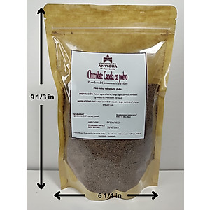 Chocolate Antigua, Handmade Hot Chocolate Drink Powder, Mayan Cacao, Hand Carved with All Natural Ingredients for a Perfect Taza - From San Juan del Obispo, Antigua Guatemala, Brown, 16 Ounces
