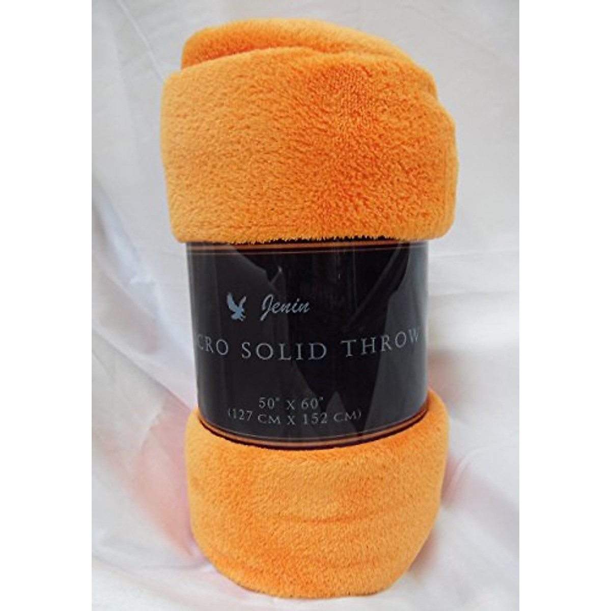 GorgeousHomeLinen 1 Super Soft Micro-Fleece Warm Bed Bedding Lightweight Throw Blanket Twin/Full/Queen/King (Small Throw, Orange)