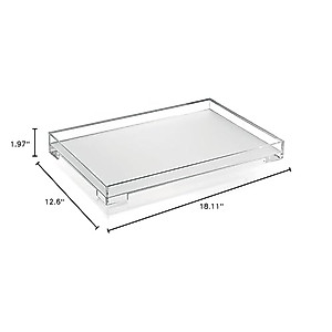 Guzzini - Icons, Essence L Tray - Transparent, 46x32xh5 cm - 19780000