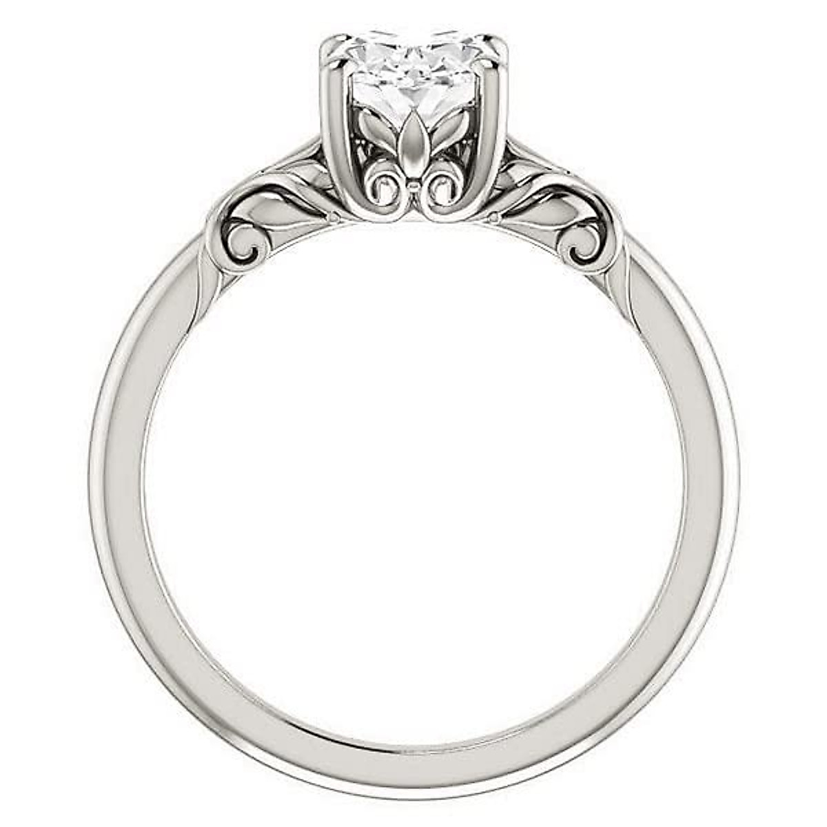 JEWELERYN 5 CT Oval Colorless Moissanite Engagement Ring Set for Women/Her, Wedding Bridal Ring Set,Eternity Sterling Silver Solid Diamond Solitaire Prong Anniversary Promise Gifts for Ring (7)