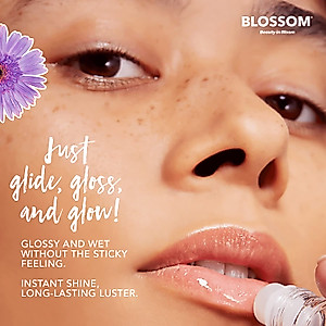 Blossom Scented Roll on Lip Gloss, Infused with Real Flowers, Made in USA, 0.40 fl oz, 2 pack, Cherry/Coconut