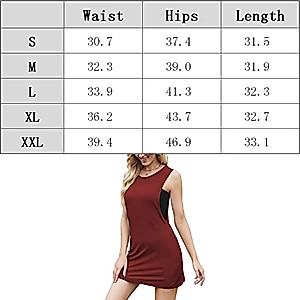 Gdlifecome Sleepwear for Women Tank Nightgown Chemise Racerback Sleeveless Night Dress with Soft Sleep Mask Wine Red