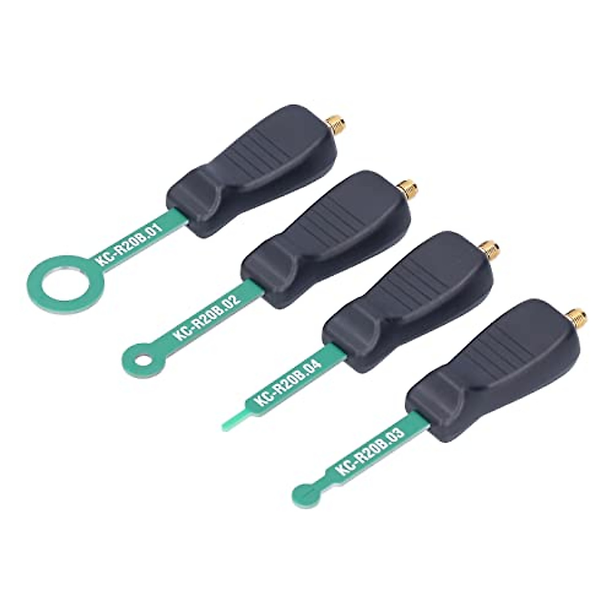Kadimendium 4Pcs Near Field Probe EMI EMC Pre Certified Magnetic Field Test Tool Magnetic Field Probes Set 30MHz‑3GHz KCR20B Magnetic Field Antenna
