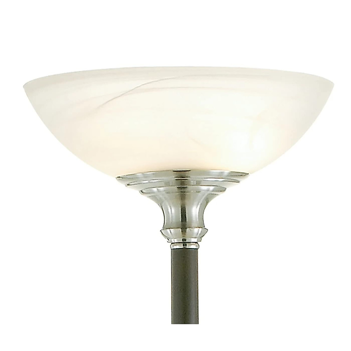 Adesso 4052-15 Lexington 71" Combo 2-Light Floor Lamp, Walnut, Smart Outlet Compatible