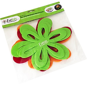 Evelots Felt Pan, Pot & Dish Scratch Protector-Cookware-Glass Divider-2 Sizes-Set/14