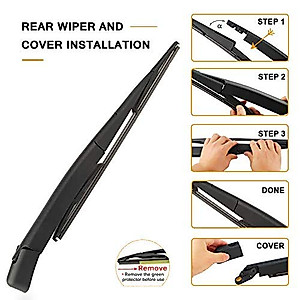 AUTOBOO 9L1Z17526A Replacement For Ford Expedition Lincoln Navigator 2009-2016 Rear Windshield Wiper Blade Arm Set-Factory OE Style…