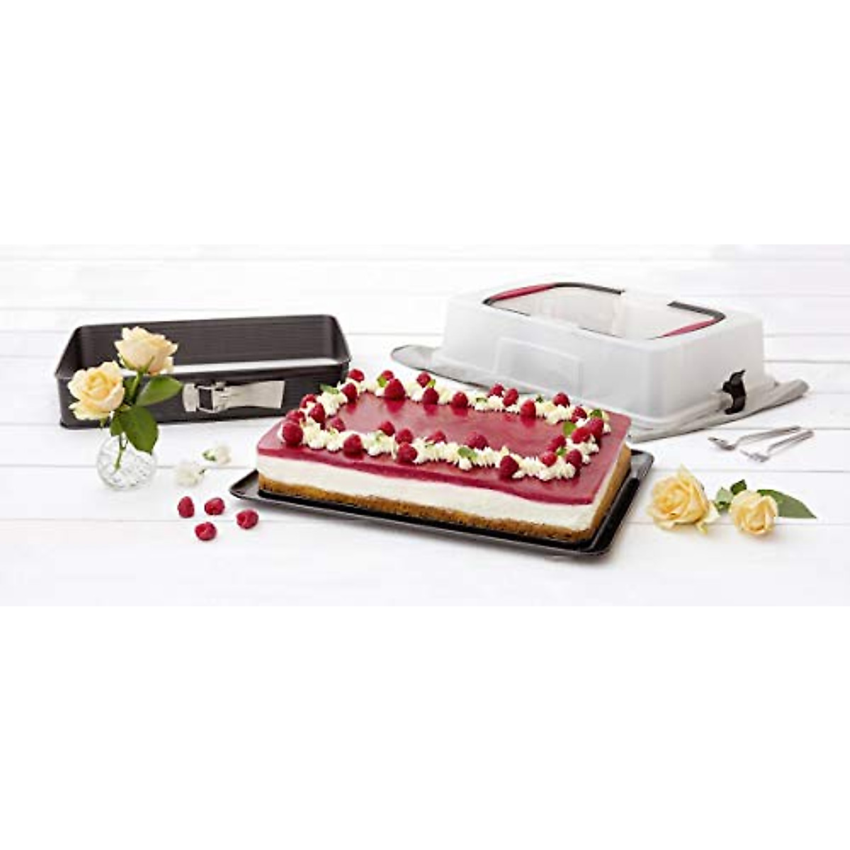 Zenker 6112 Springform Baking Tray Enamel with Carry Cover