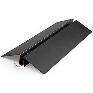 Displays2go Sign Clamp with Wedge Design, Supports Posters up to 1.5” Thick, Steel – Black (FLRHLD36BK)