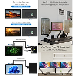waveshare 21.5inch Capacitive Touch Monitor, 1080×1920 Full HD, Compatible with Raspberry Pi/Jetson Nano/PC-Monitor Only