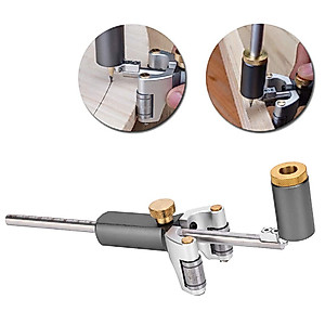 Marking Gauge Wheel Marking Gauge Draw Circle Linear Arc Scriber Tool Dual-Purpose Sliding Mark Scraper for Wood Iron Metal