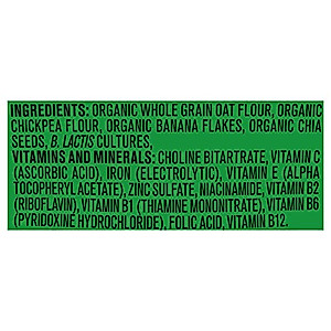 Gerber Organic for Baby Power Blend Probiotic Cereal, Oatmeal Chickpea Banana & Chia Cereal, Organic & Non-GMO Baby Cereal, 8-Ounce Canister (Pack of 3)
