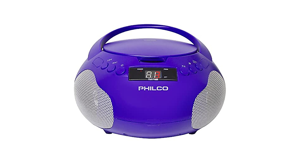 Philco Portable CD Boombox | AM/FM Radio & Aux Input