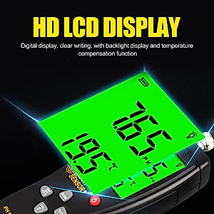 Ph Messgerät,Deosdum Feuchtemessgerät Smart Sensor As218 Digital Ph Meter Tester 0.00~14.00 Ph Moisture Measuring Instrument Ph Meter