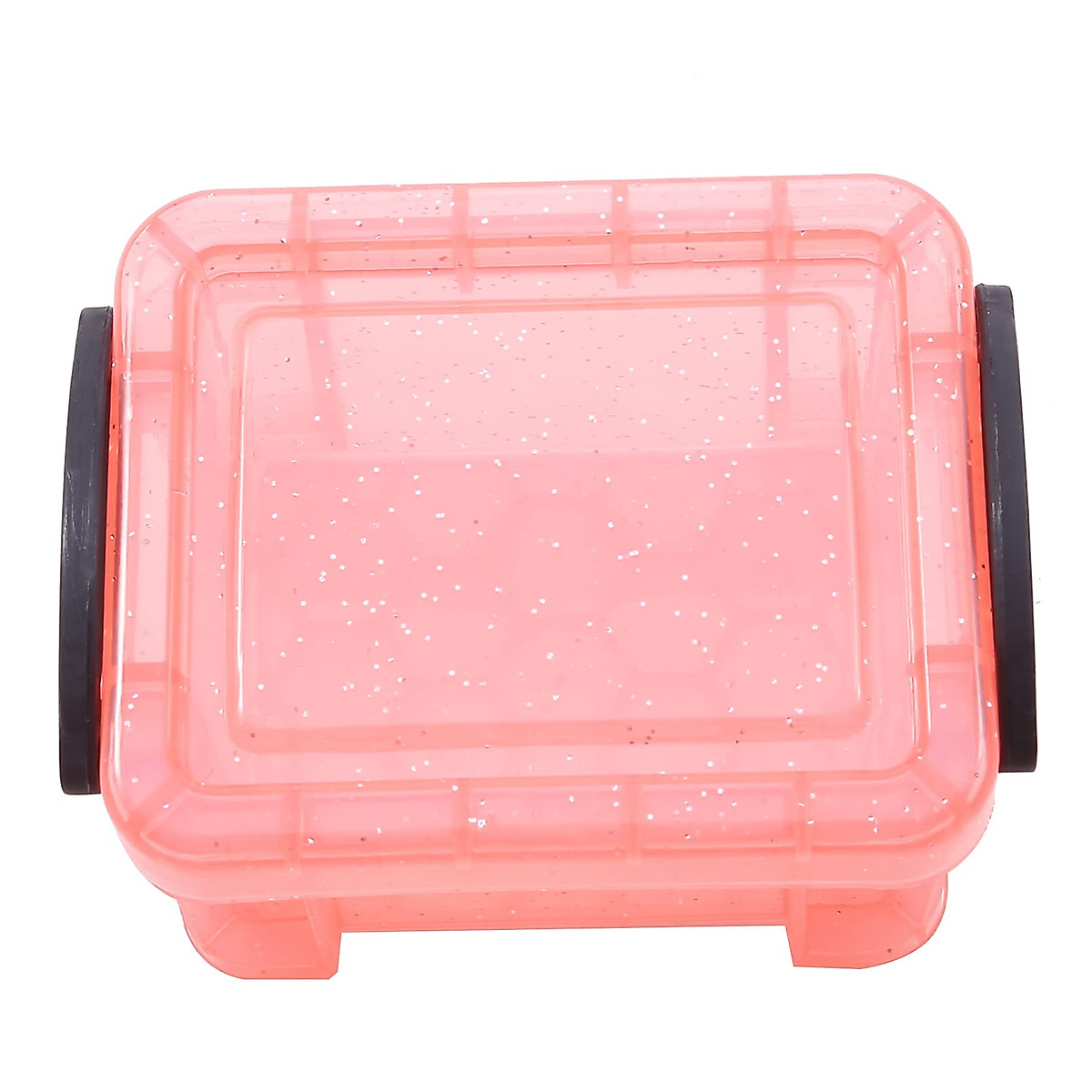 Sevenfly Family Plastic Storage Bin with Lid Medicine Box Lockable Container ​for Toy Desktop Jewelry Accessory Drawer Or Kitchen,pink