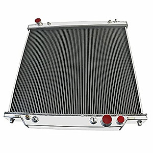 OzCoolingParts 4 Row Core All Aluminum Radiator for 1999-2005 Ford F-250 F-350 F-450 Super Duty Excursion 6.8L 7.3L Powerstroke