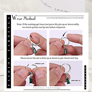 LOYALLOOK Studs Earrings and Hoops Set for Women Huggie Hoop Studs Earrings Set Dainty Minimalist Moon Heart Butterfly CZ Ball Small Dangle Chain Hoop Earrings Set for Multiple Piercing