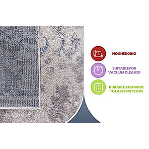 NAAR PAYAS Collection 2x8 Brown/Beige/Modern Abstract Non-Shedding Living Room Bedroom Dining Home Office Stylish and Stain Resistant Area Rug