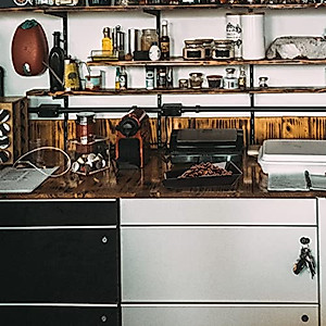 Zerodeko 2 Pcs Coffee Cupping Sample Tray Reusable Plate Plastic Dish for Scooping and Weighing Coffee Beans Home Kitchen Use Black 200g