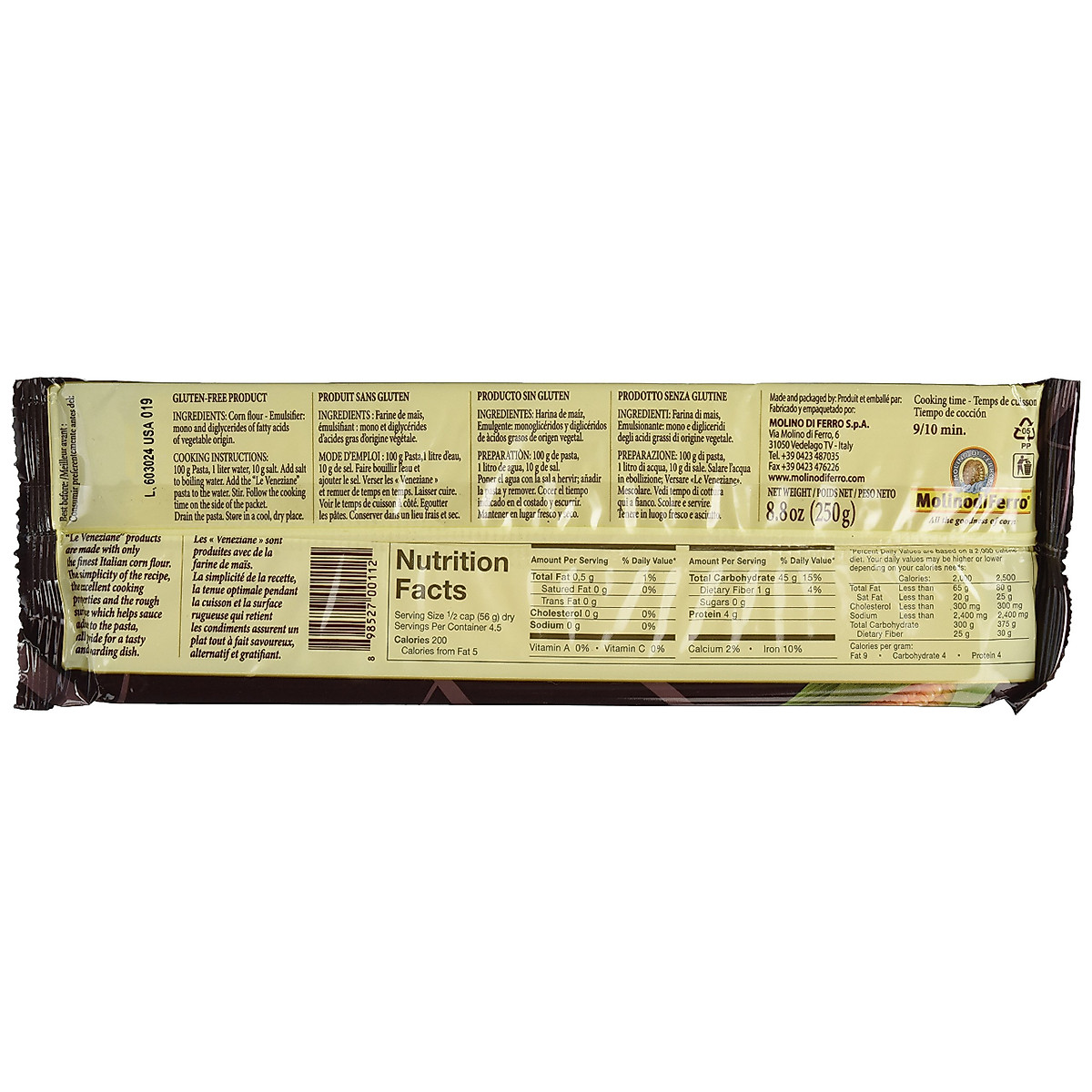 Le Veneziane - Italian Spaghetti [Gluten-Free], 8.8 Ounce (Pack of 4)