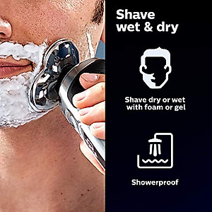 Philips Norelco Shaver 9000 Prestige, Rechargeable Wet or Dry Electric Shaver with Trimmer Attachment and Premium Case, SP9820/87