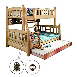 243PCS M6 Kit Crib Screws Baby Bed Screws Hardware Replacement Kit, Hex Socket Head Cap Screws Nuts for Furniture Beds Crib by SG TZH