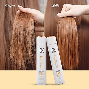 GK HAIR Global Keratin Moisturizing Shampoo & Conditioner 300ml - Serum 10ml