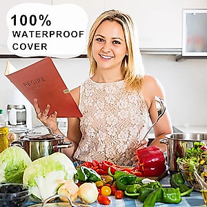 XXINMOH Leather Recipe Book With Index Pages & Templates, The Perfect Recipe Note Book To Write In Your Own Recipes - Simplified Blank Cookbook to Organize Your Recipes (Waterproof Cover)