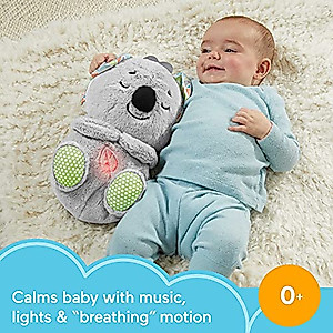 Fisher-Price Sound Machine Soothe 'n Snuggle Koala Plush Baby Toy with Rhythmic Motion and Customizable Lights Music & Timers