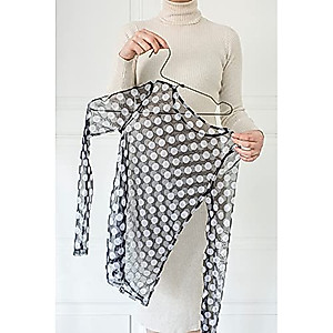 Brabantia Lightweight Black Aluminium Clothes Hangers (Set of 4) Extra Grip & Anti-Stretch Design