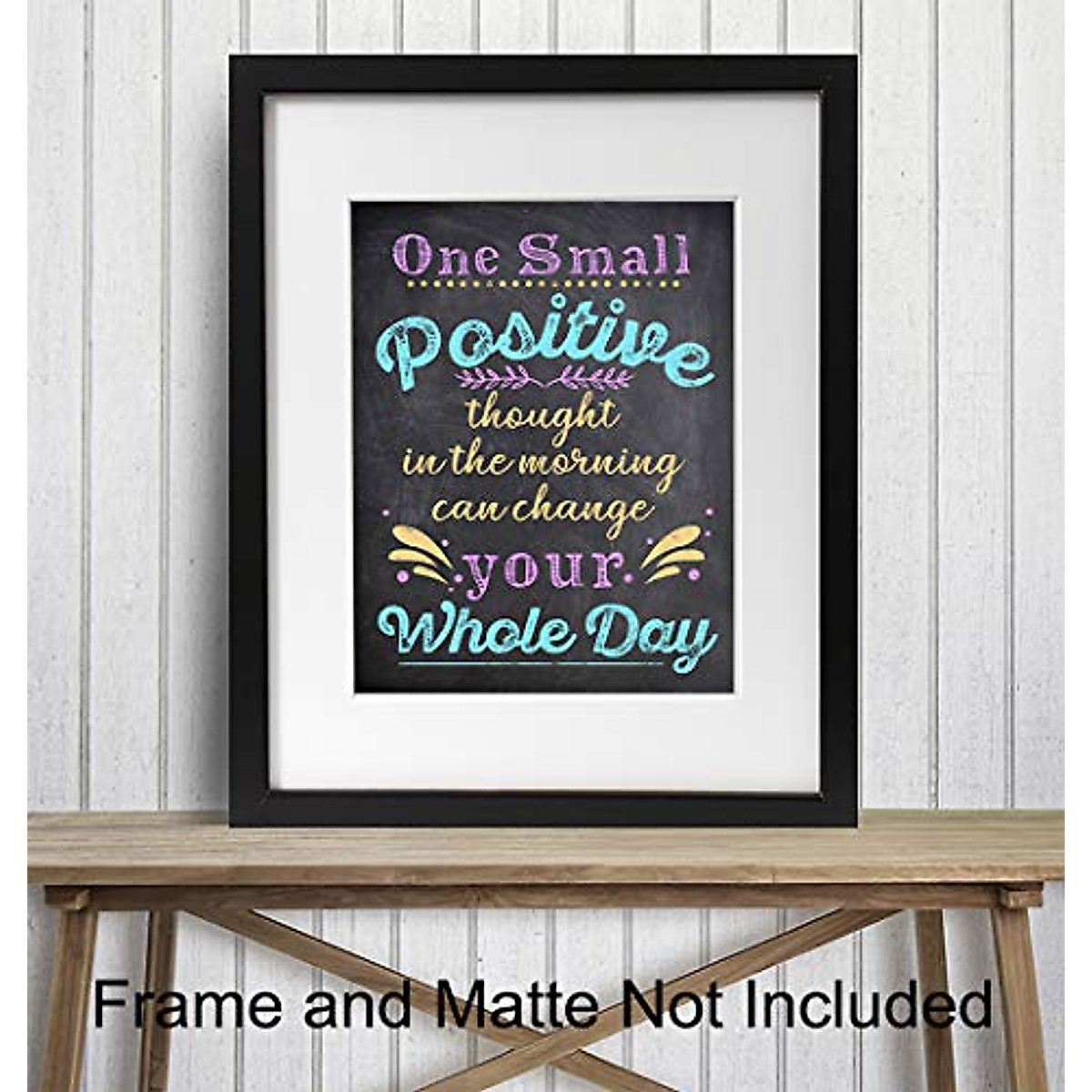 Positive Quotes Wall Decor Poster - Inspirational Uplifting Encouragement Gift for Women, Daughter, Best Friend, Teens, Girls - Motivational Self Improvement Art for Bathroom, Bedroom, Home Office