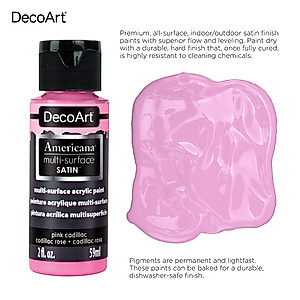 Americana Multi-Surface Satin Favorites Sample Kit for Wood, Metal, Glass, Ceramics, Fabric, Paper, Terra Cotta, Most Plastics and More