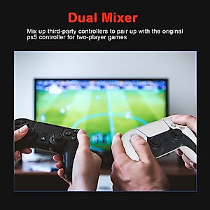 KD.FLY All Game Keyboard and Mouse Adapter, PS 5 Adapter to Keyboard Mouse Converter with Multiple Marco Assist for Reasnow/XIM/Cronus/USB/BT Gamepads…