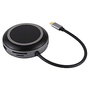 USB Hub Portable USB Hub USB-C/Type-C to USB 3.0 x 3 + USB-C/Type-C + HDMI + RJ45 + SD/TF Card Reader Multi-Function HUB Adapter