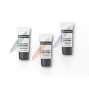 Neutrogena Prep + Correct Primer for Redness Correcting, Green-Toned Matte Makeup Primer with Seaweed Extract to Help Reduce Redness & Even Skin Tone, 1.0 oz