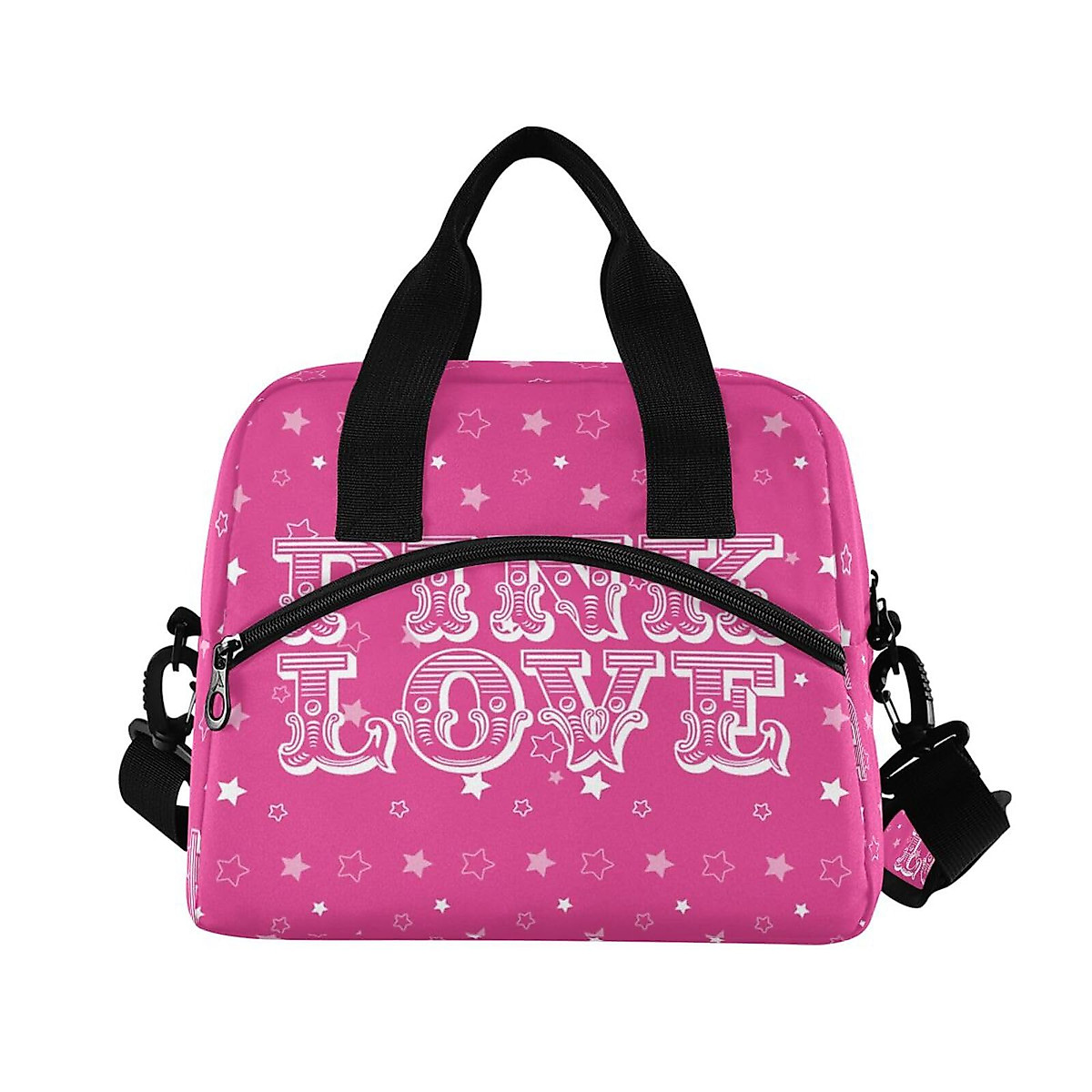 ALAZA Pink Lunch Bags for Women Leakproof Crossbody Lunch Bag Lunch Bag with Shoulder Strap lunch Box Purse Lunch Cooler Bag for Women,Nurse,Teachers(k)