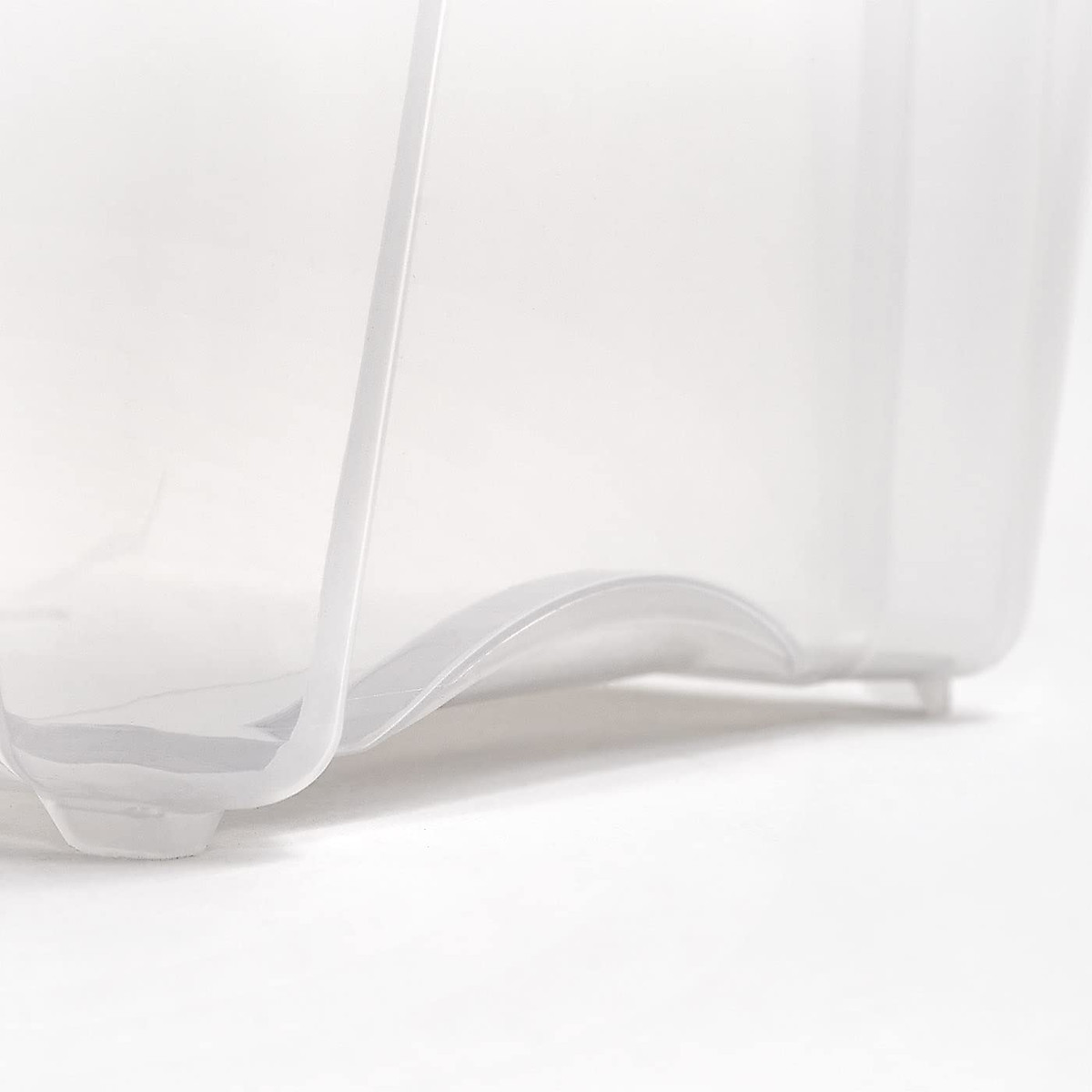 IRIS USA 19 Quart Stack & Pull Clear Plastic Storage Box, Gray, 5 Pack