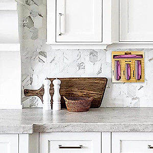 AGF Ziplock Bag Organizer for Kitchen Drawer, 4 in1 Food Baggie Dispenser Box, Food Storage Bag Organizer for Gallon, Quart, Sandwich, Snack And Variety Size Bags