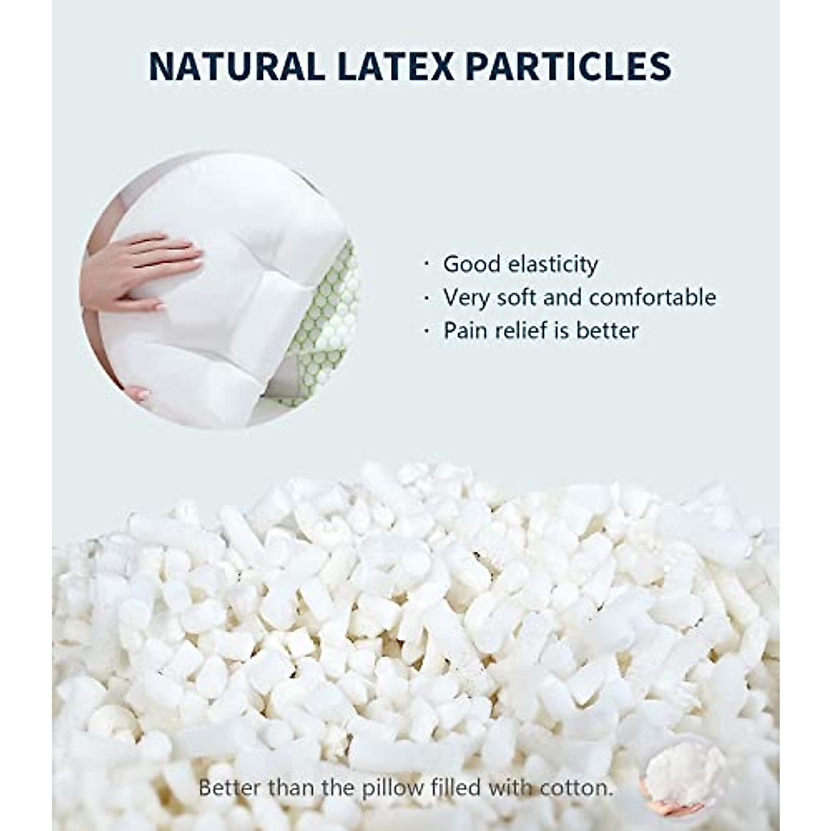 Oternal Pregnancy Pillows for Sleeping, Maternity Pillow for Pregnant Women, Body Pillow with Latex Filling, Wedge Pillow for Sleeping, Hips, Back Support with Removable Cover