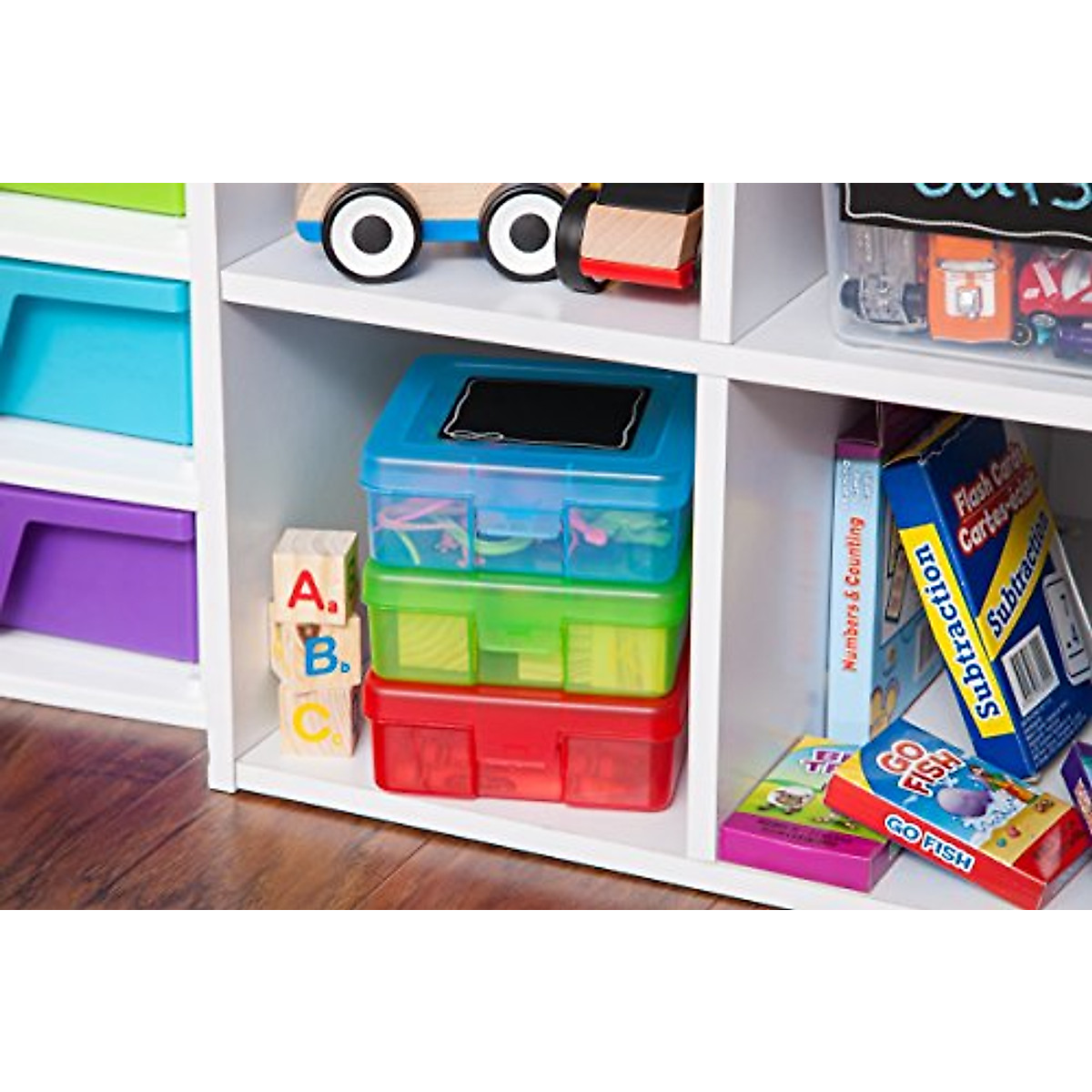 IRIS USA MCC-130 Kids BOY DISPLY 8PC Set 1PK [ECOM] IRIS Small Modular Supply Case, 8 Pack, Assorted Colors, Dark