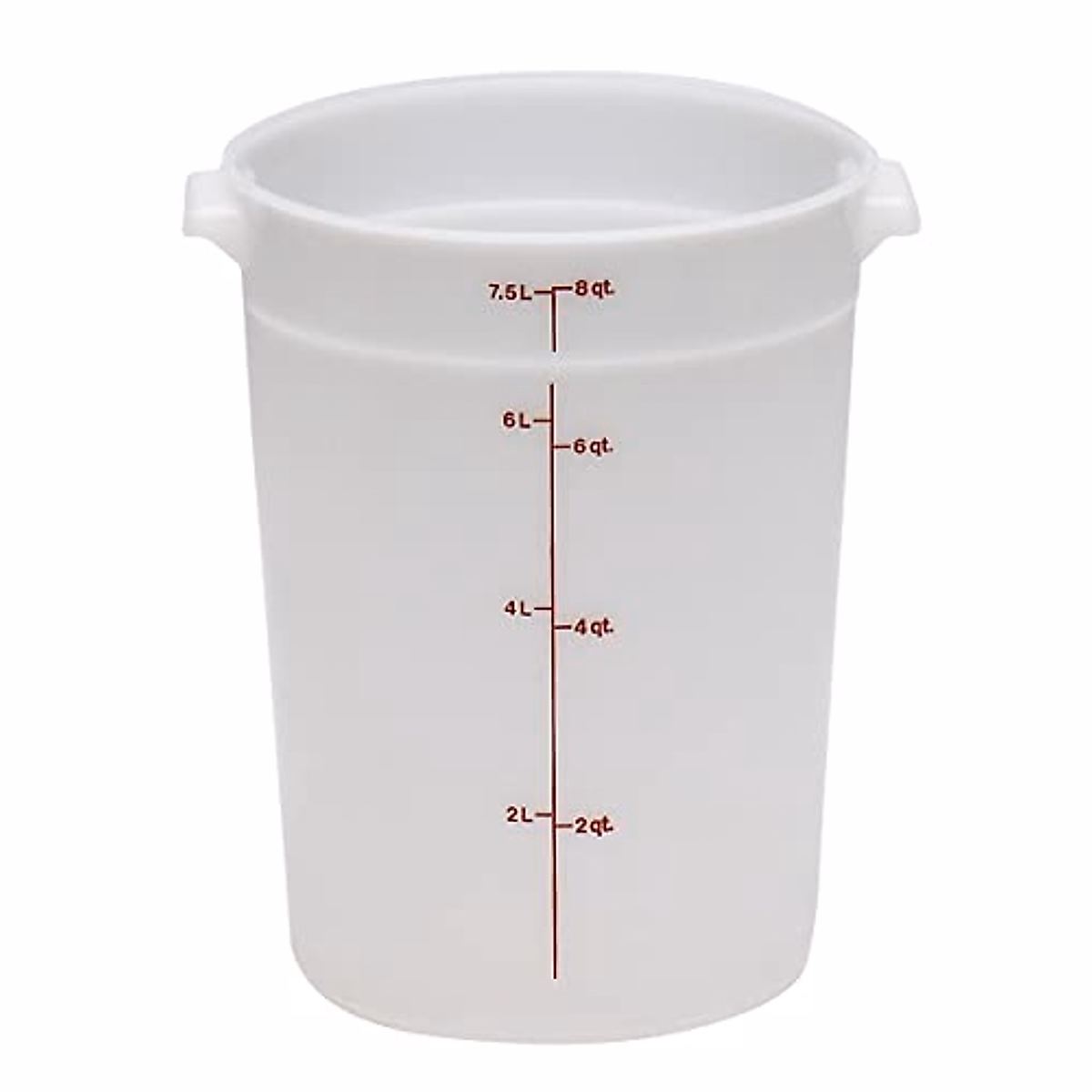 Cambro RFS8148 White Poly Round 8 Qt Storage Container