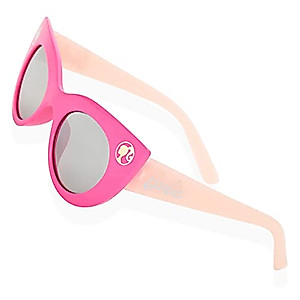 Barbie Girl's Cat Eye Sunglasses and Handled Hard Case Set (Pink)