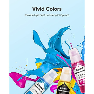 ecodot 400ML Autofill Sublimation Ink for EcoTank Inkjet Printer ET-2720 ET-2760 ET-3760 ET-4700 ET-7710 ET-15000 ET-2803 ET2800 Heat Press Transfer on T-Shirt Mug