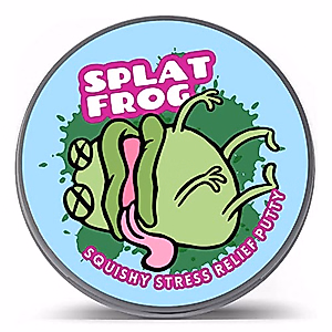 Splat Frog Putty Prank Gift - Funny Stress Toy for Boys and Girls - Chameleon Green Therapy Dough Stocking Stuffers, Easter Basket Fillers