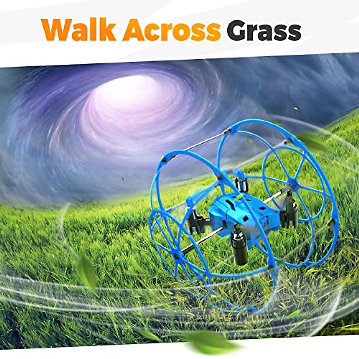 Remote Control Mini Drone for Kids- Bezgar Remote Control Spherical Rolling Quadcopter RC Helicopter 360 Degree Flip Christmas Birthday Gift Indoor Outdoor Toys for Boys Age 4 5 6 7 8-12 RC Drone Beginner