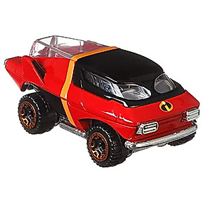 Classic Disney Hot Wheels Incredibles Character Cars Set - Bundle with 2 Hot Wheels Toy Cars Featuring Mr. Incredible and Jack Jack (Party Supplies and Favors)