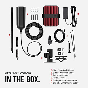 weBoost Drive Reach Overland - Cell Phone Signal Booster for Off Road Vehicles | Boosts 5G & 4G LTE for All U.S. Carriers - Verizon, AT&T, T-Mobile & More | Made in The U.S. | FCC Approved