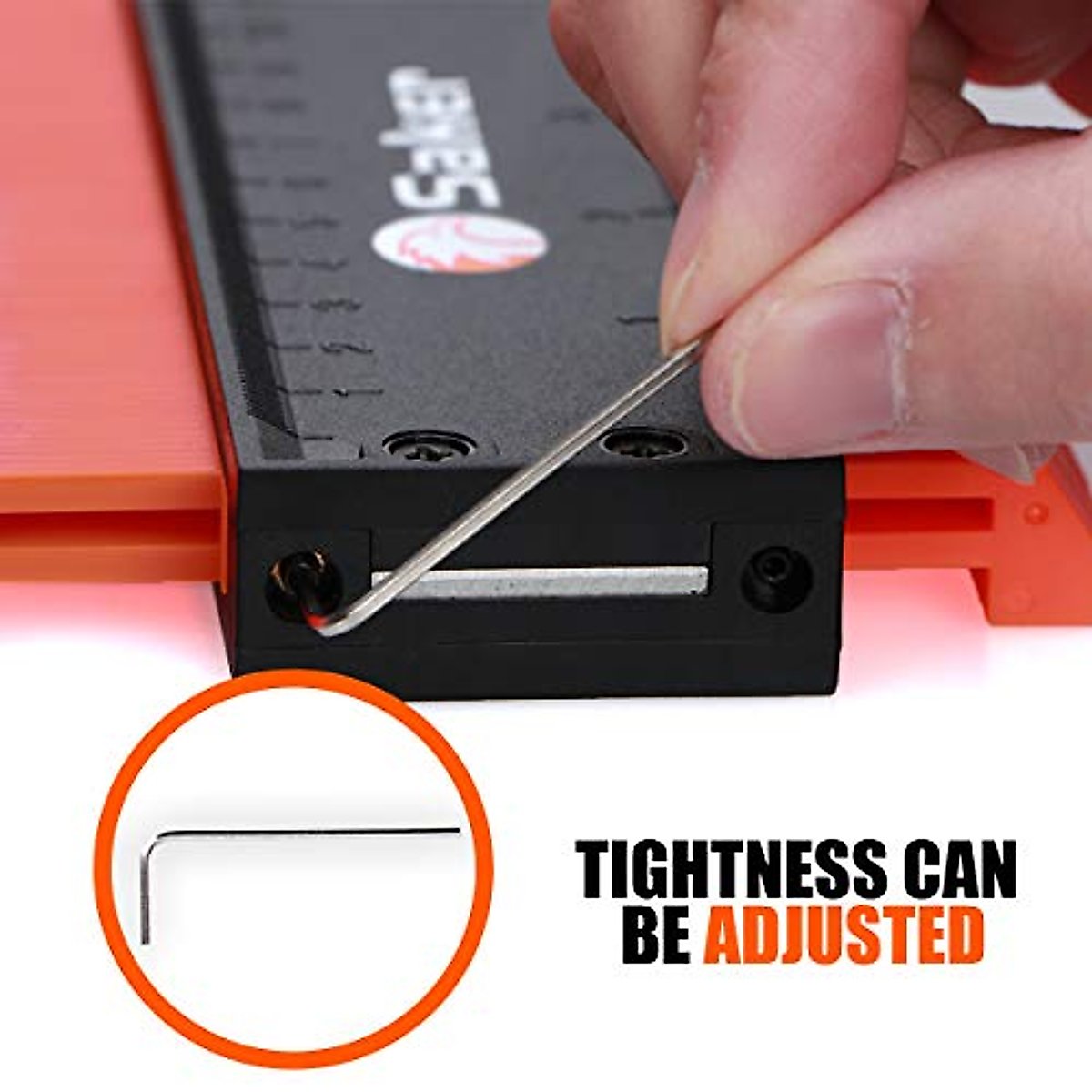 Saker Contour Gauge (5 Inch Lock) Profile Tool- Adjustable Lock-Precisely Copy Irregular Shape Duplicator -Irregular Welding Woodworking Tracing - Must Have Tool for DIY Handyman, Construction