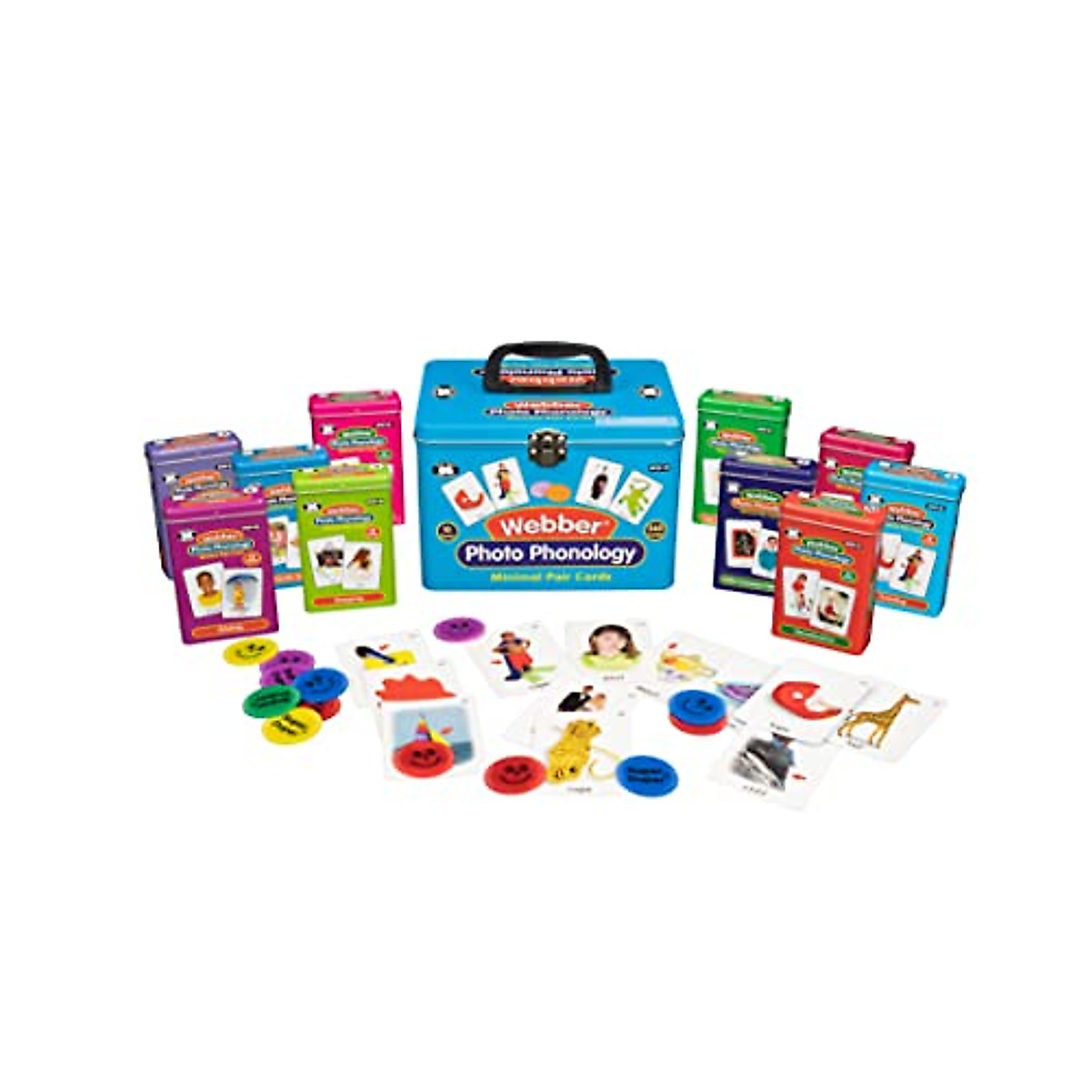 Super Duper Publications | Set of 10 Photo Phonology Minimal Pair Flash Cards Fun Deck Combo | Educational Learning Resource for Children